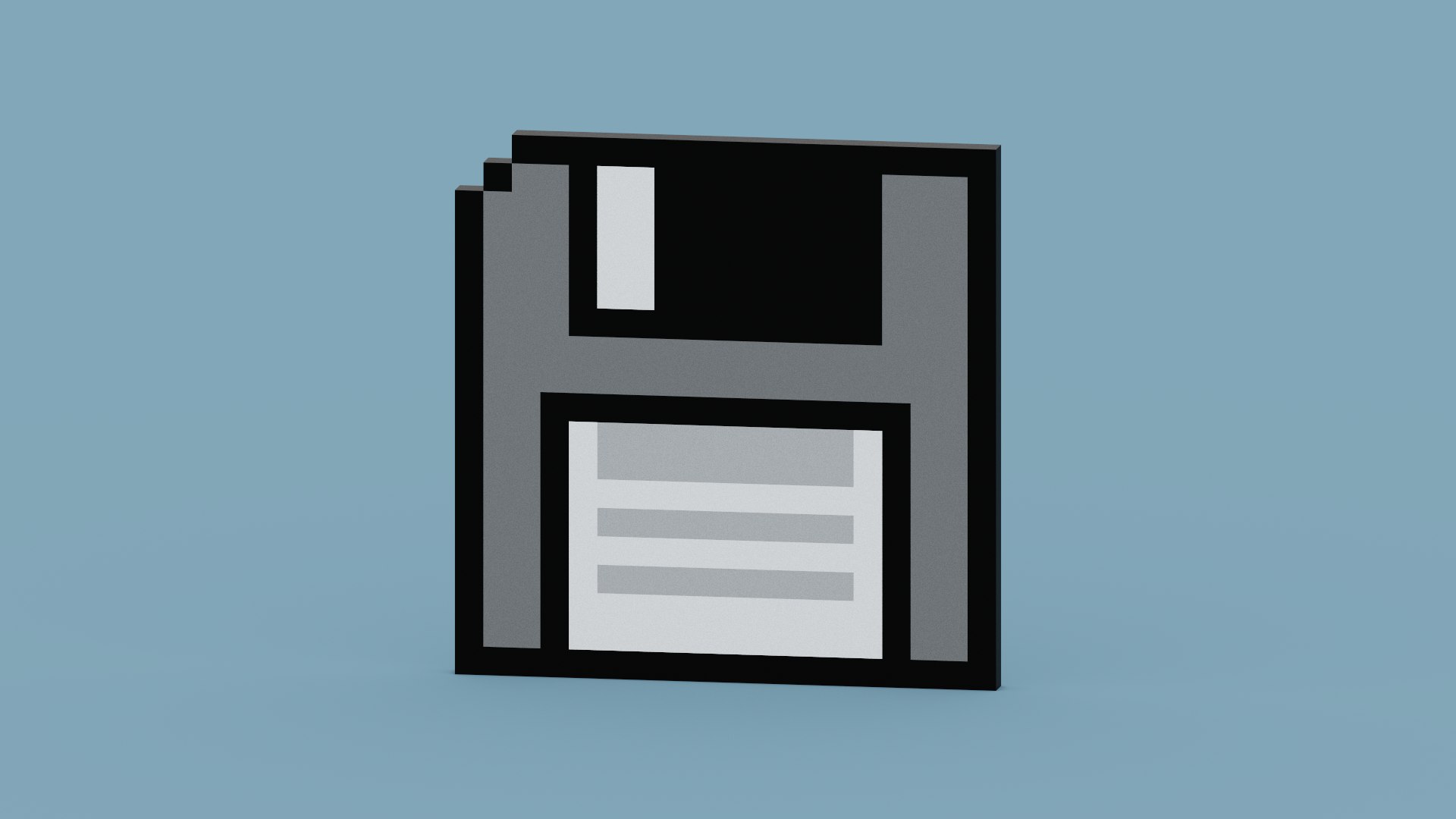 3D Pixel Floppy Disk Model - TurboSquid 1999570