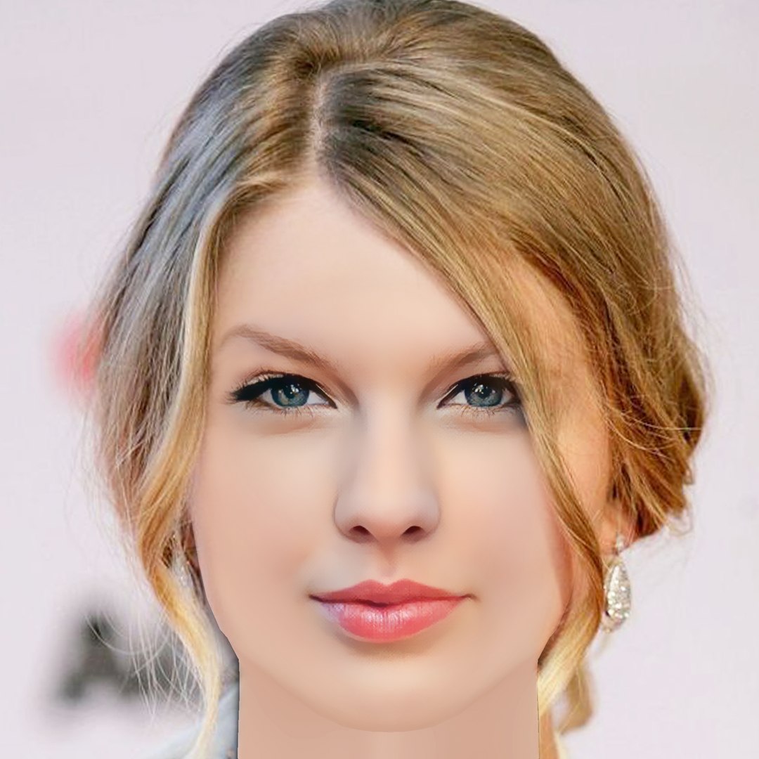 3D Model Taylor Swift Head - No Hair - Low Poly Head For Game ...