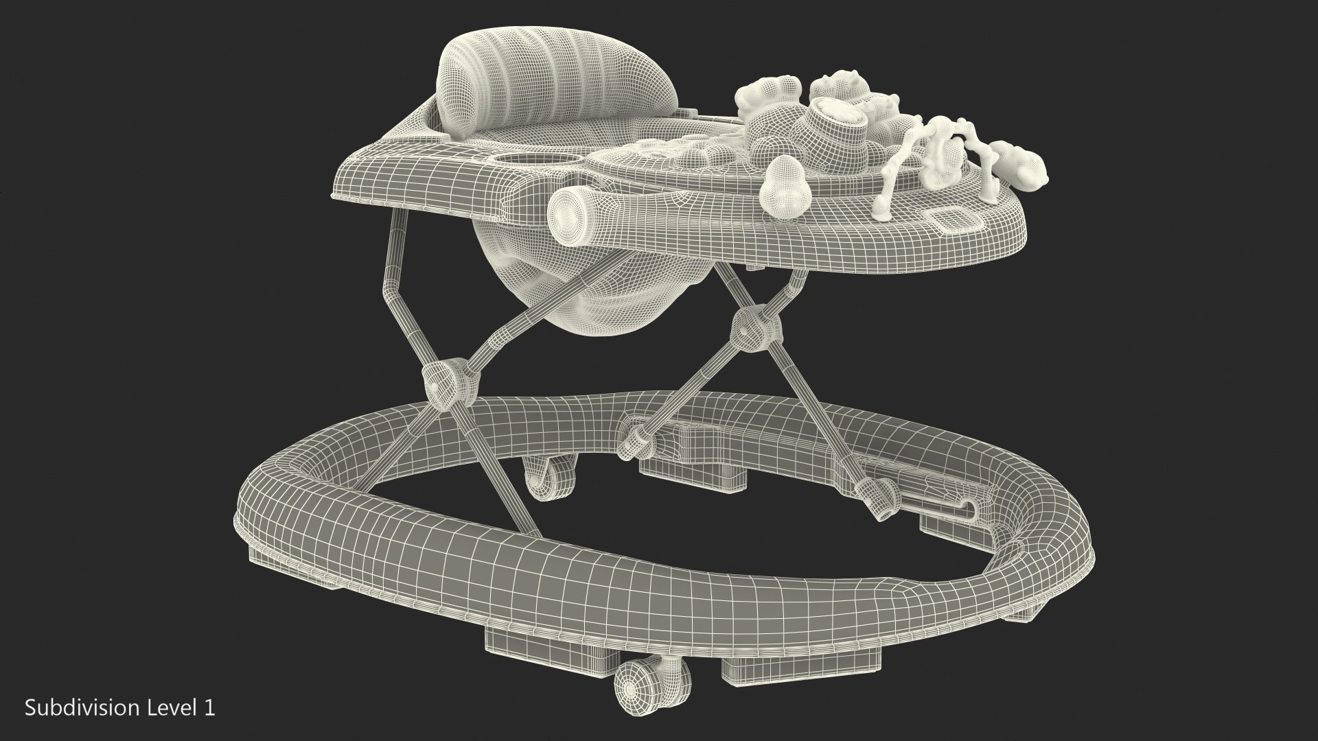 3D Model Baby Walker Generic - TurboSquid 1451777