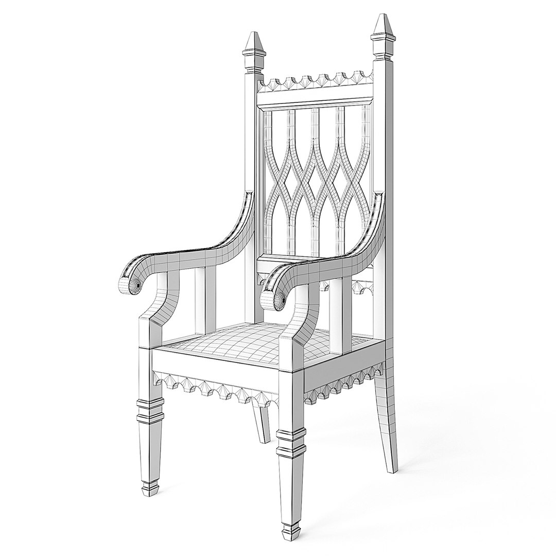 3D model Medieval Chair - TurboSquid 2178744