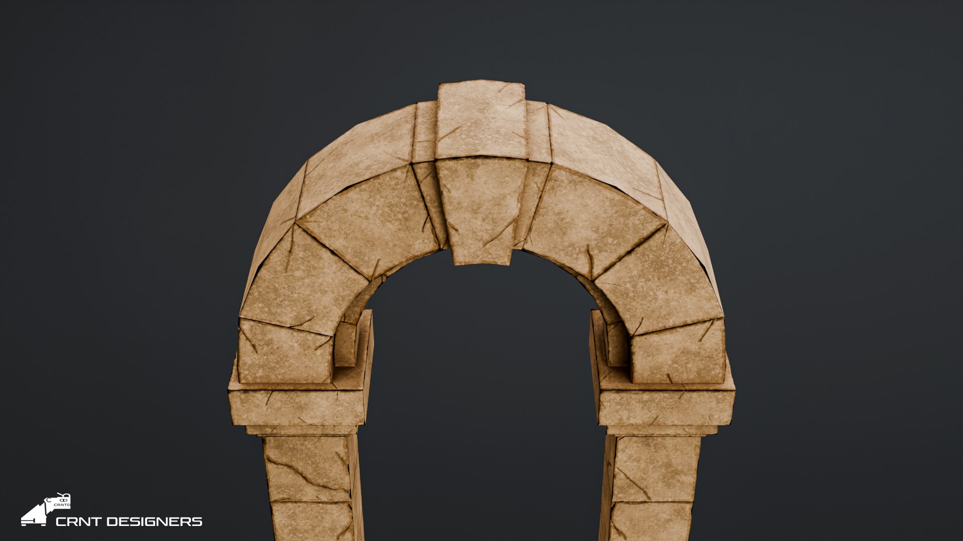 3D Ancient Stone Arch Low-poly 3D Model - TurboSquid 2423460