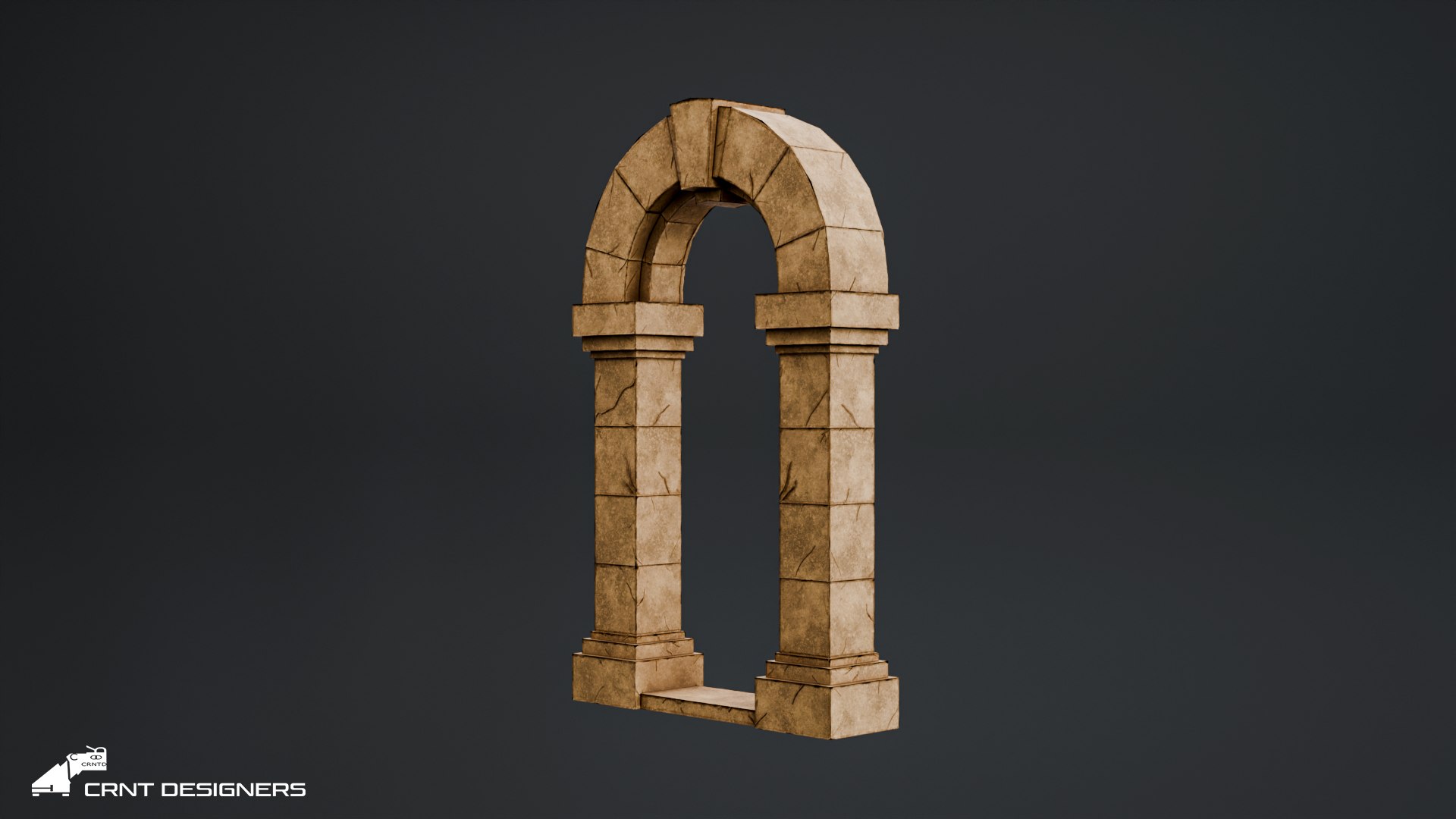 3D Ancient Stone Arch Low-poly 3D Model - TurboSquid 2423460