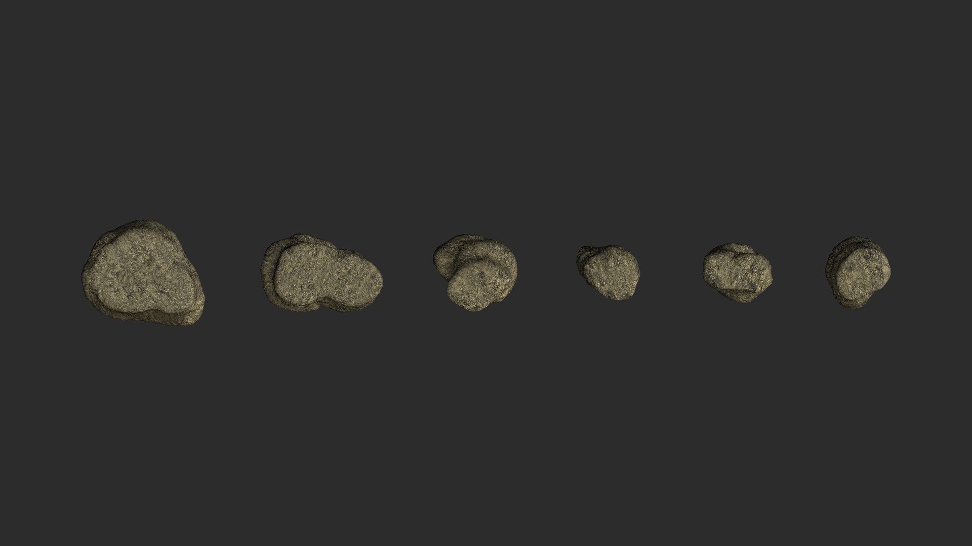 3D Short Flat Rocks - Dirt Model - TurboSquid 1982407