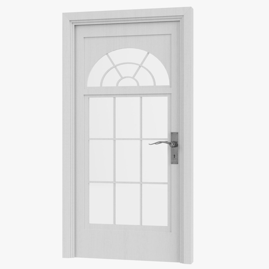 3ds half moon casement window