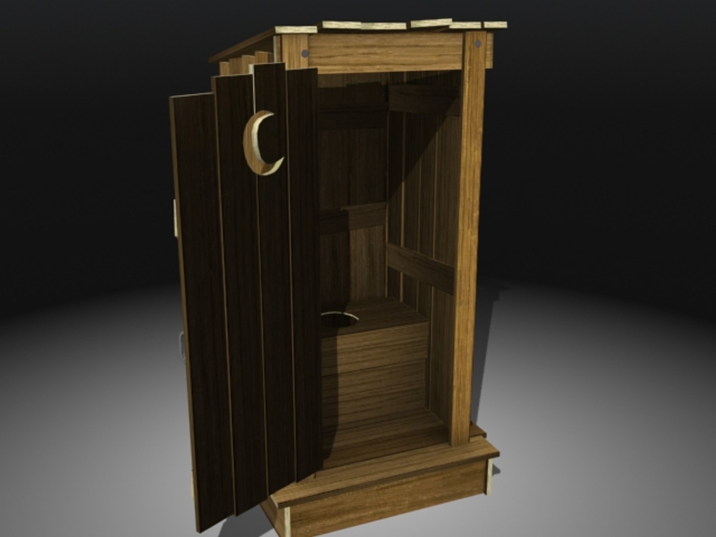 3d model outhouse