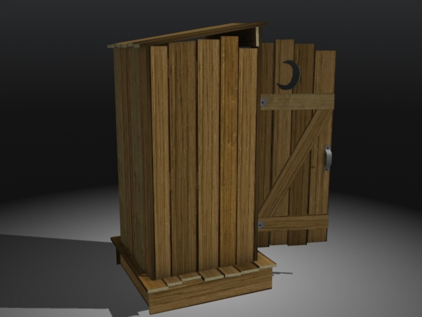 3d model outhouse