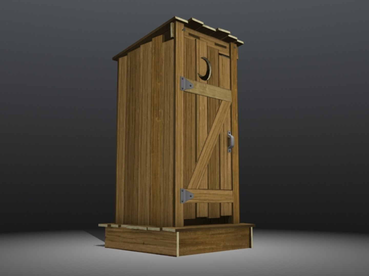 3d model outhouse