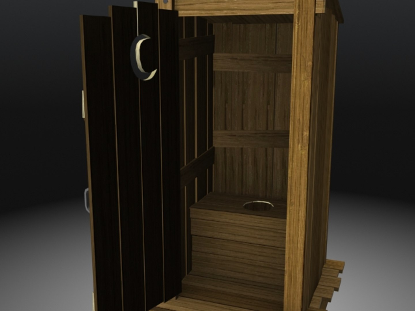 3d model outhouse