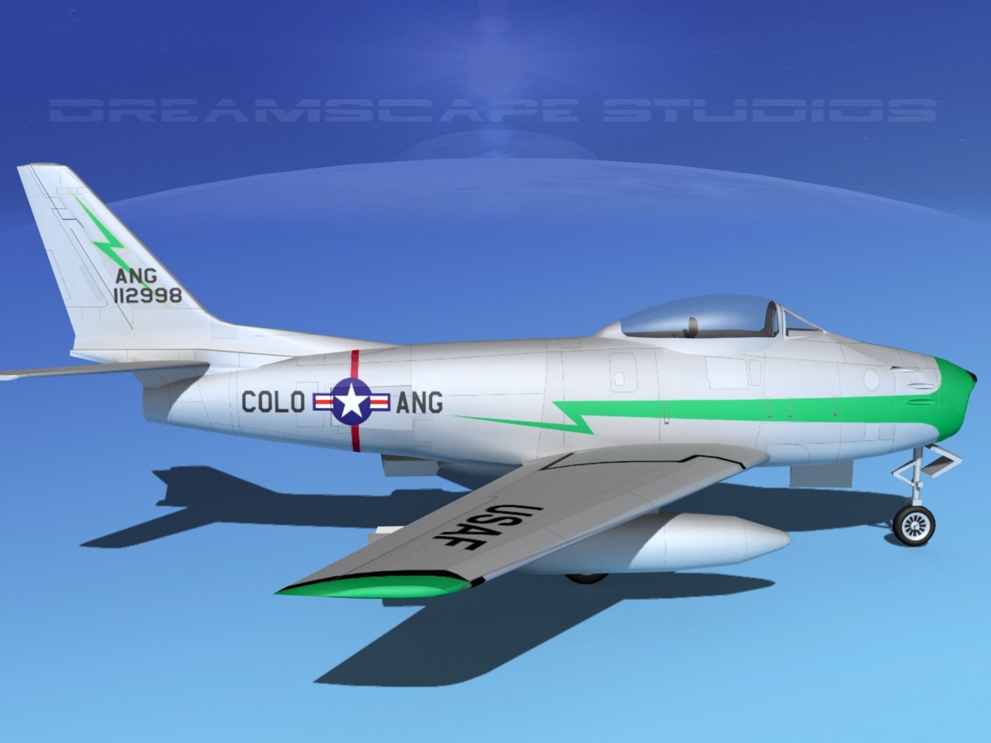 3d 3ds North American F-86 Sabre