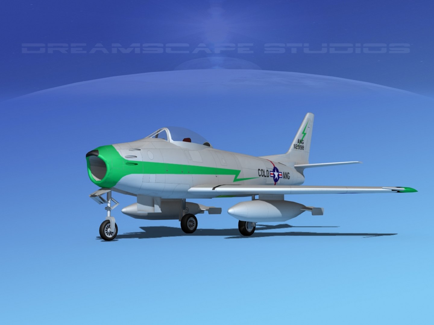 3d 3ds North American F-86 Sabre