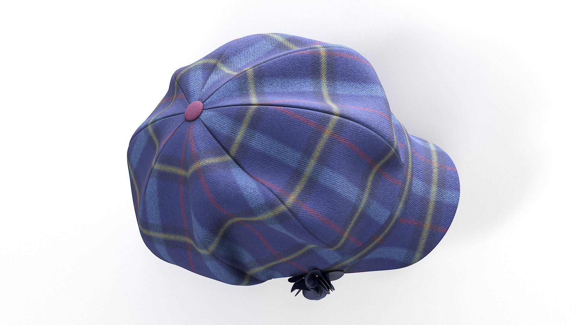 Ladies Tweed Newsboy Hat - 01 3D Model - TurboSquid 2269458