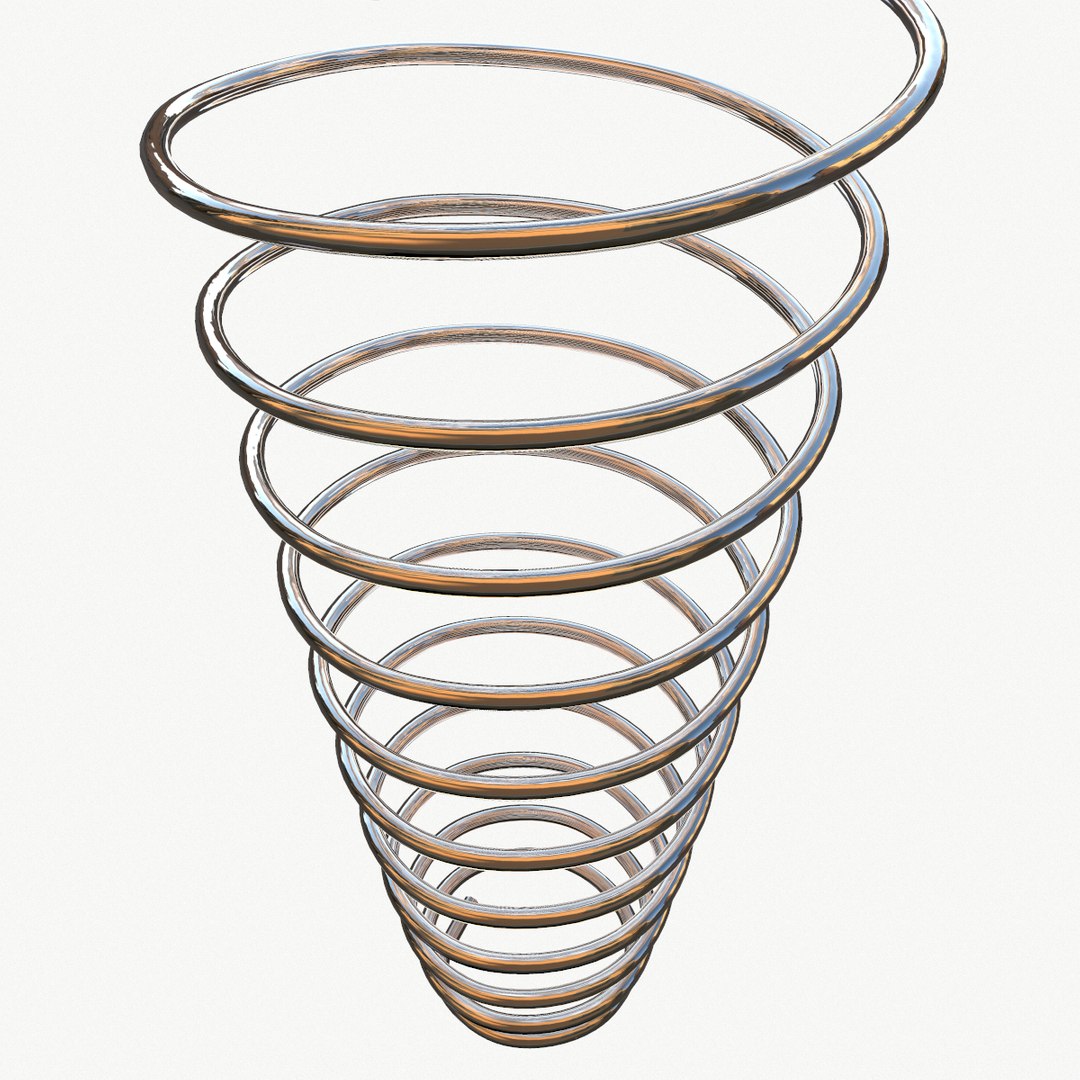 Metal Spiral Spring Model - TurboSquid 1410177