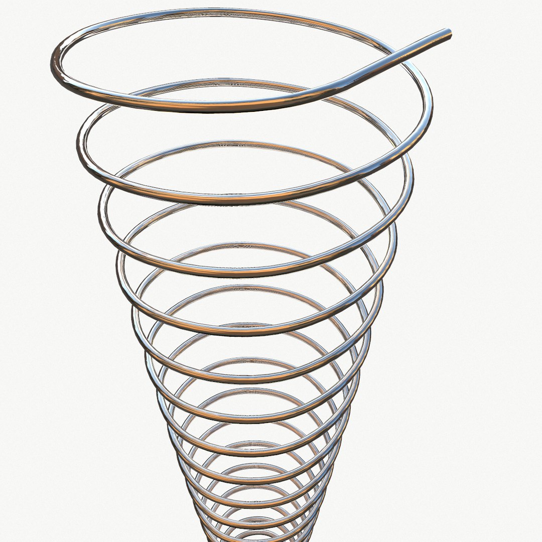 Metal Spiral Spring Model - TurboSquid 1410177