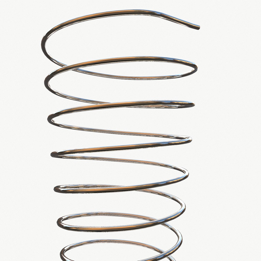Metal Spiral Spring Model - TurboSquid 1410177