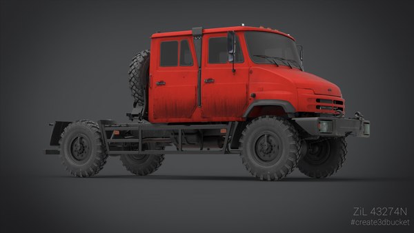 3d truck unimog transport