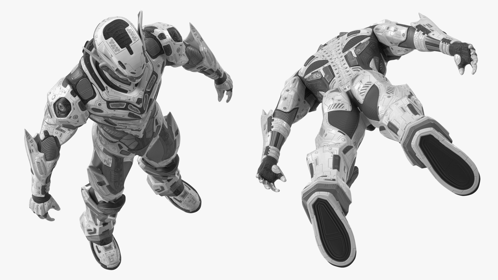 Sci-Fi Combat Robot Character Model - TurboSquid 2269795