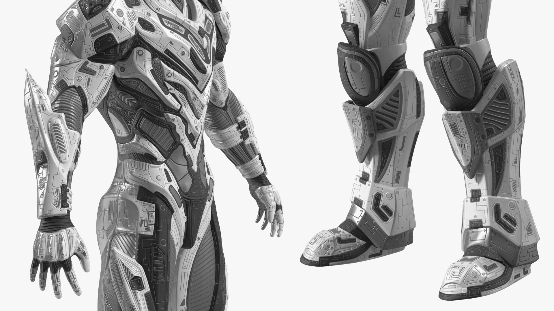 Sci-Fi Combat Robot Character Model - TurboSquid 2269795