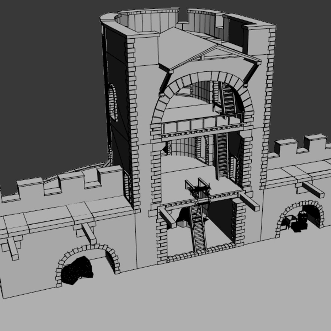 Medieval Tower 3d Model