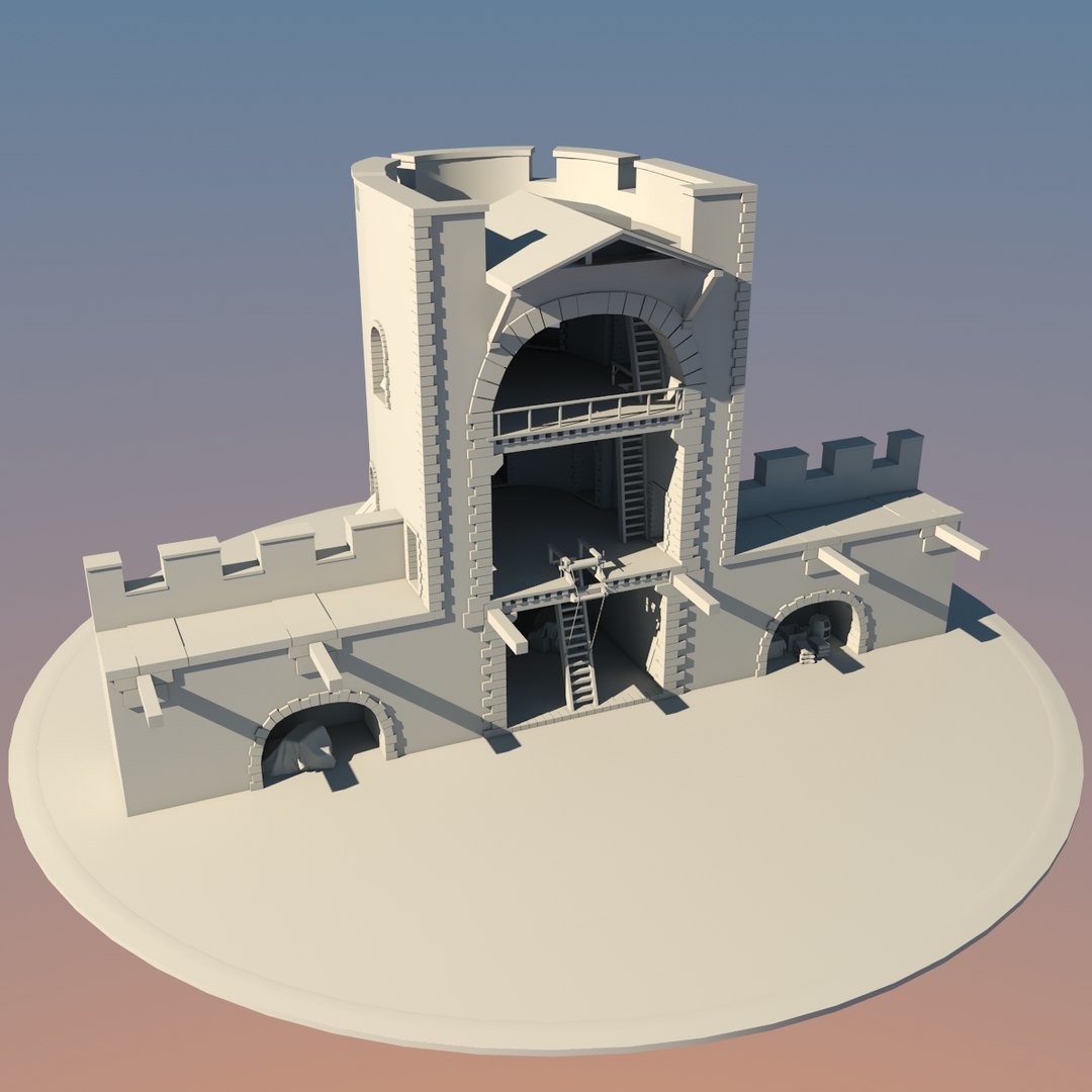 Medieval Tower 3d Model