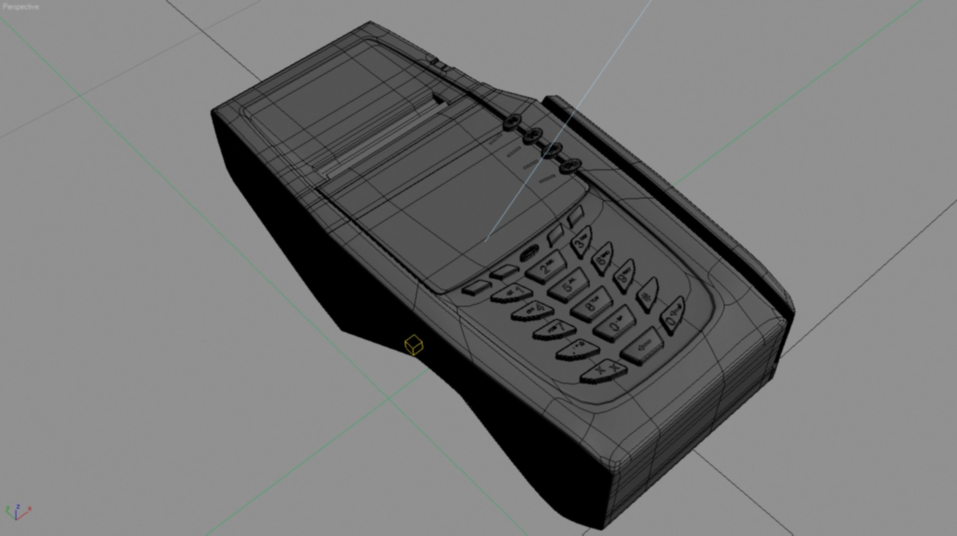 pos card reader 3d max