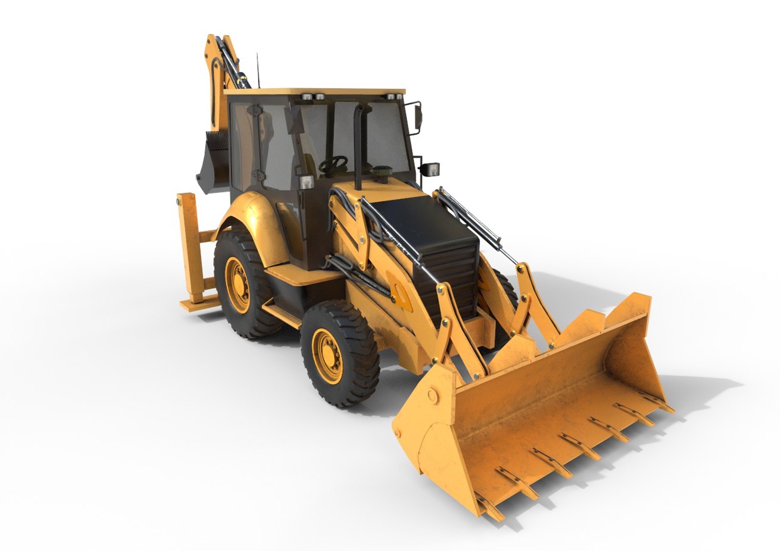 3D Model Loader Backhoe - TurboSquid 1547814
