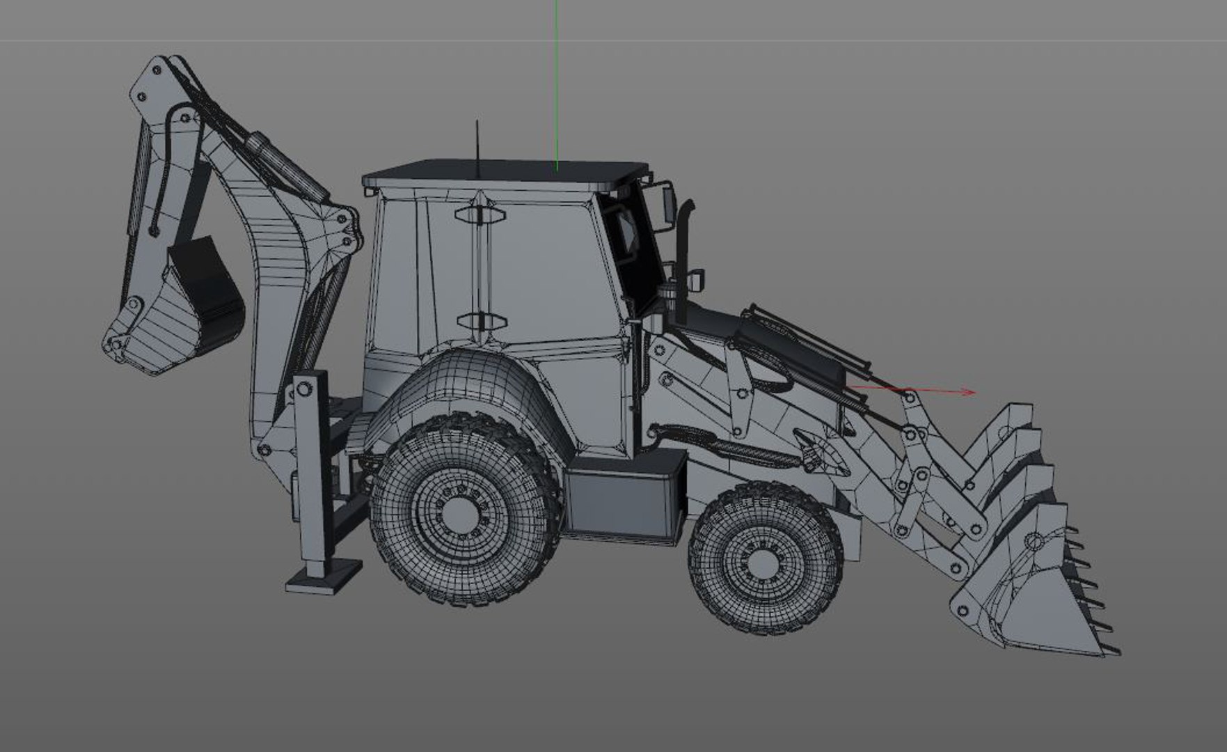3D Model Loader Backhoe - TurboSquid 1547814