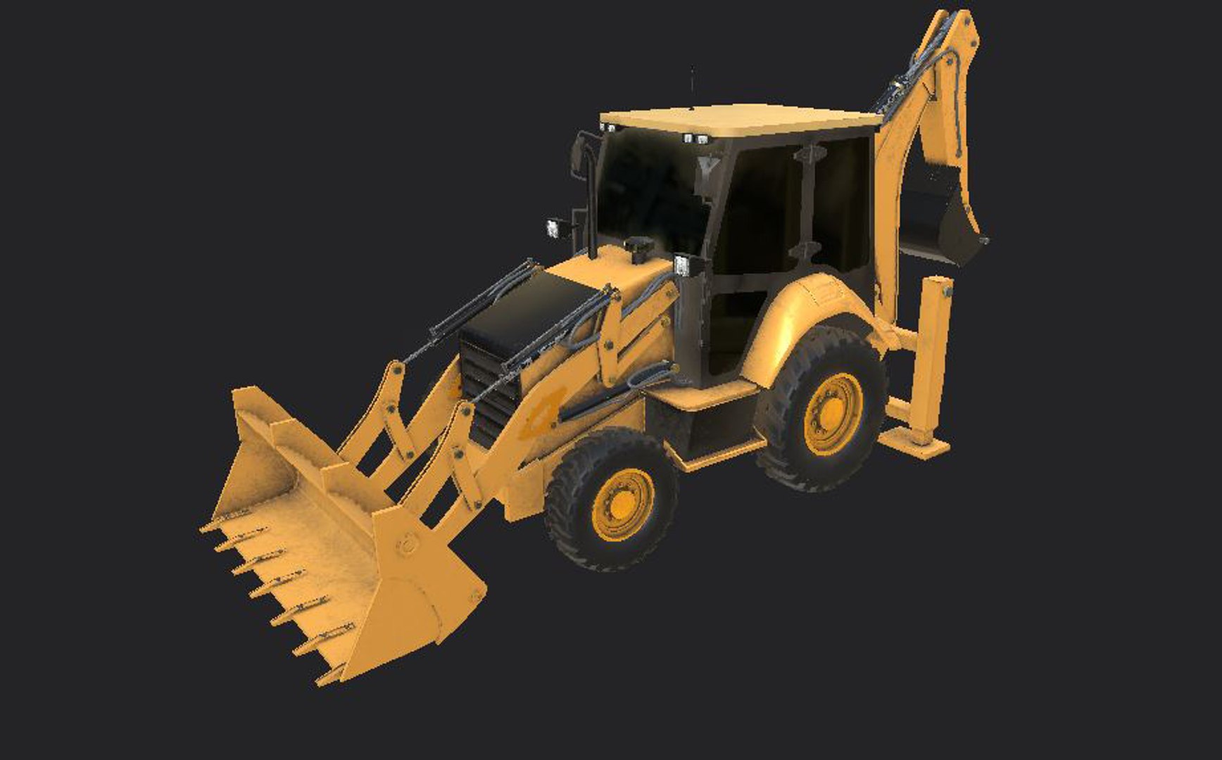 3D Model Loader Backhoe - TurboSquid 1547814