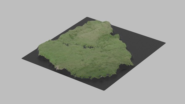modelo 3d Uruguay Map Country - TurboSquid 2076398