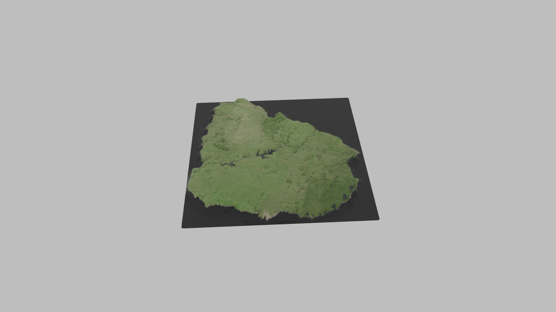 3D Uruguay Map Country - TurboSquid 2076398