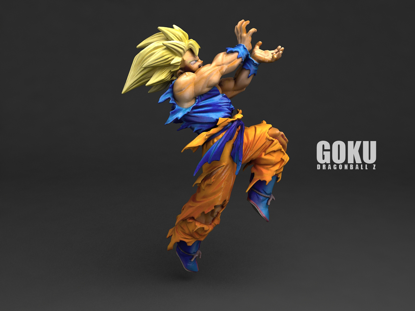 3D son goku model - TurboSquid 1289950