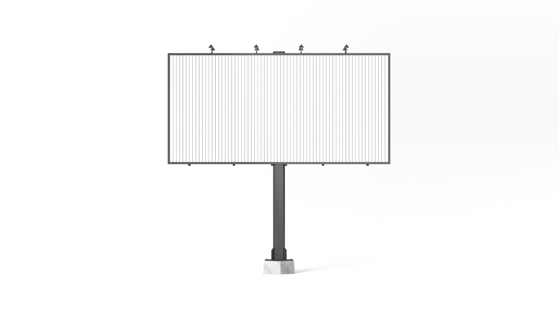 Rectangular Advertising Trivision Billboard - Outdoor Street Sign ...