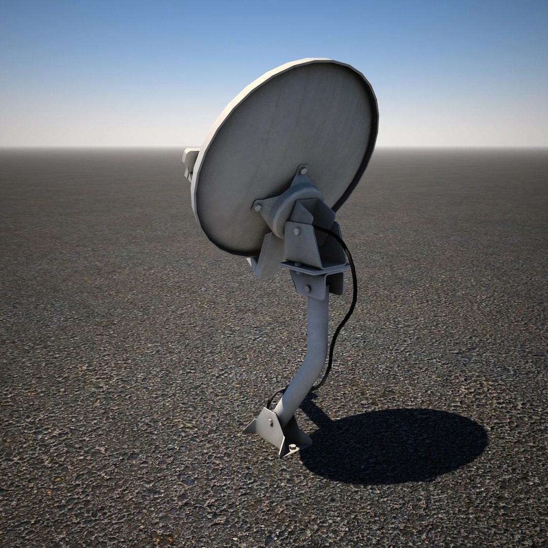 3d Satellite Dish