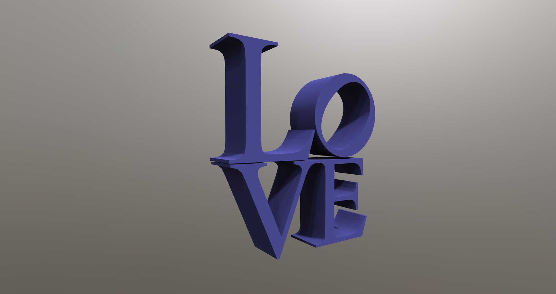 Love Stacked Letters 3D - TurboSquid 1409708