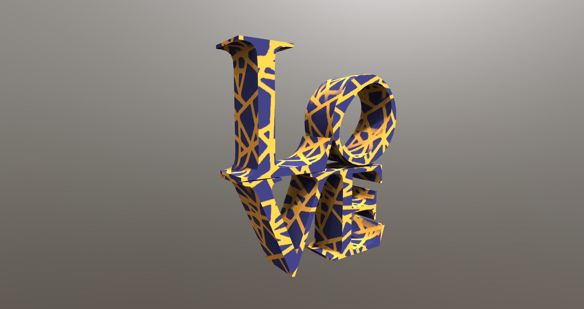 Love Stacked Letters 3D - TurboSquid 1409708