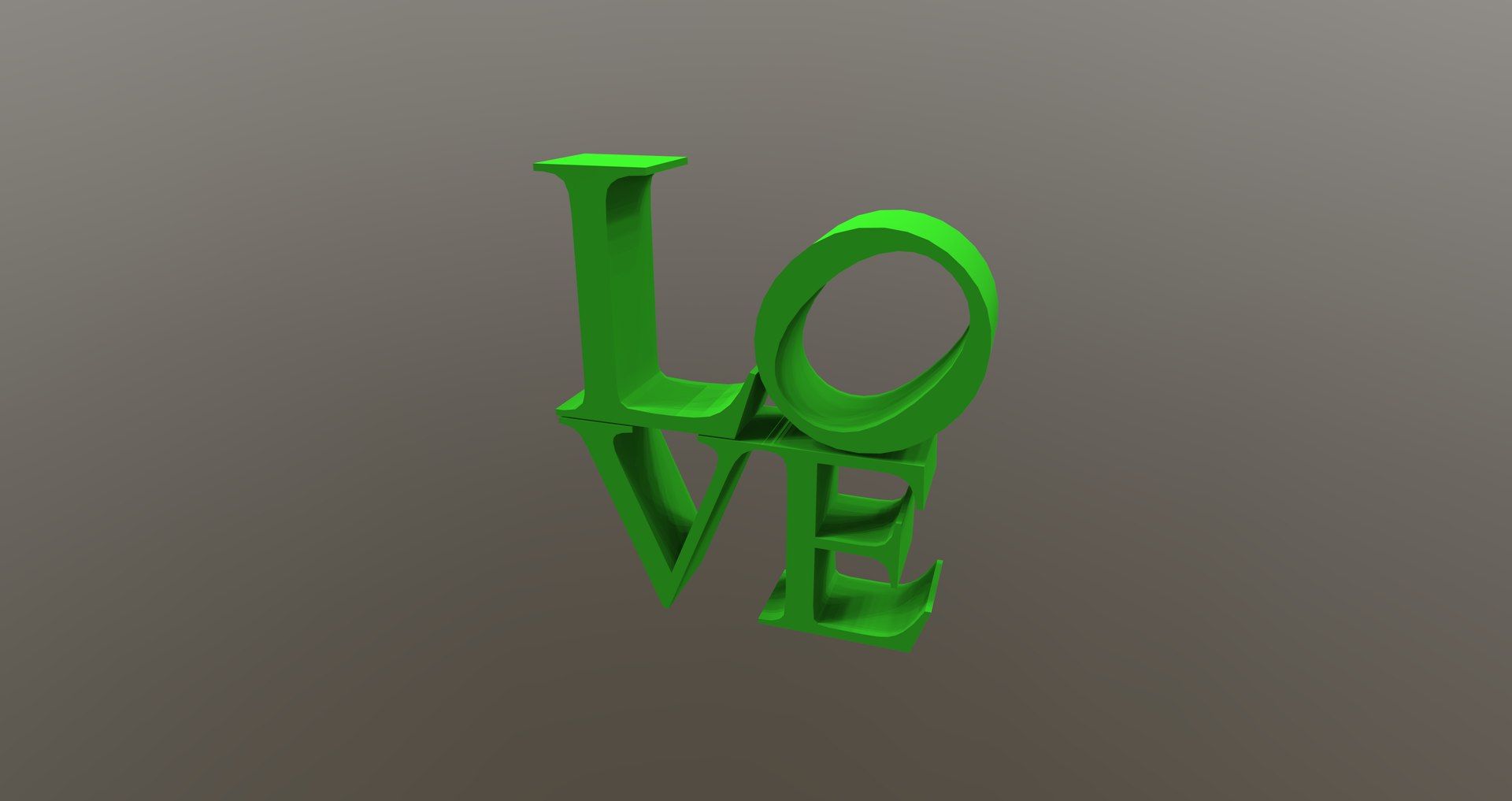 Love Stacked Letters 3D - TurboSquid 1409708