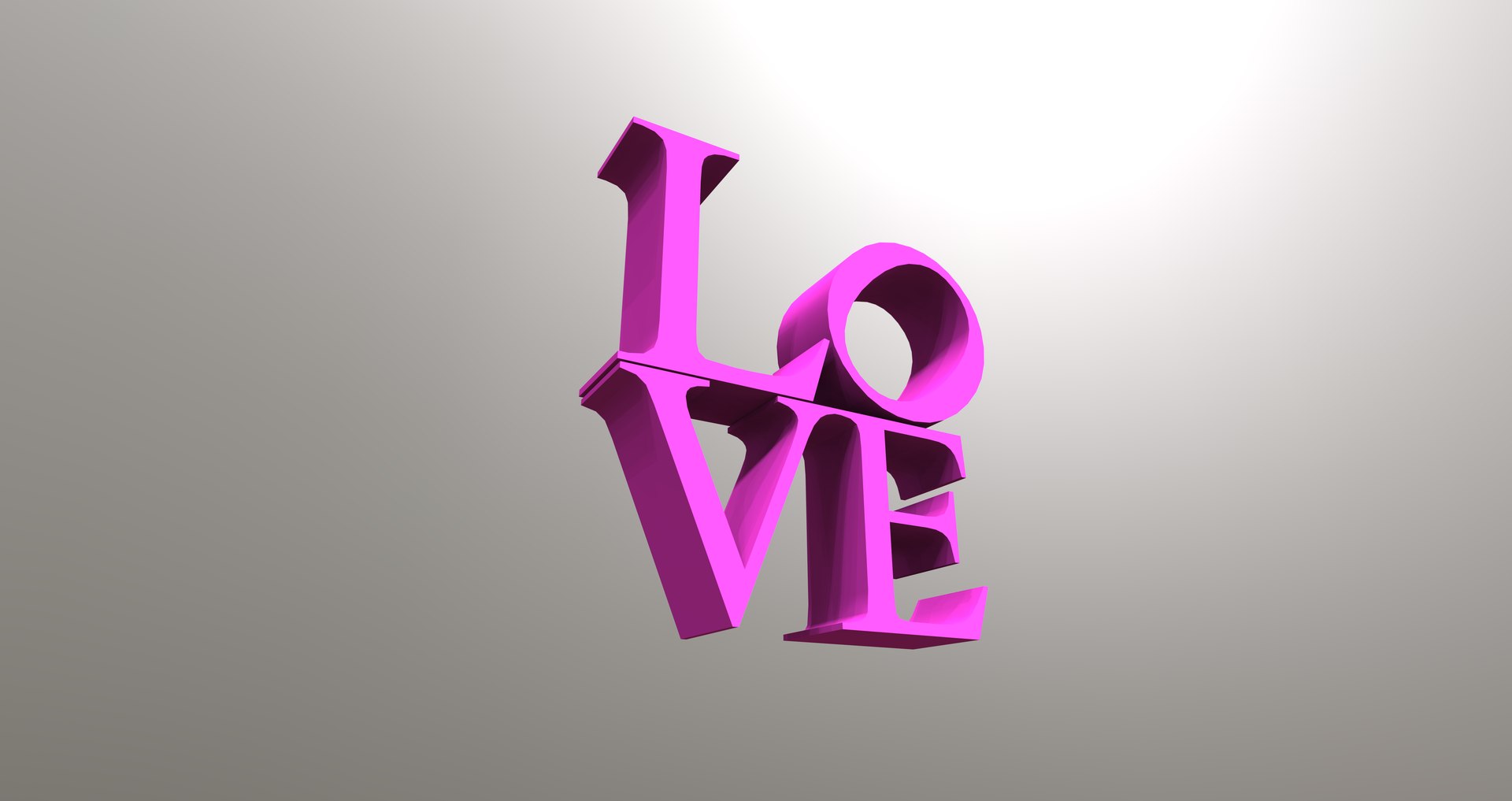 Love Stacked Letters 3D - TurboSquid 1409708