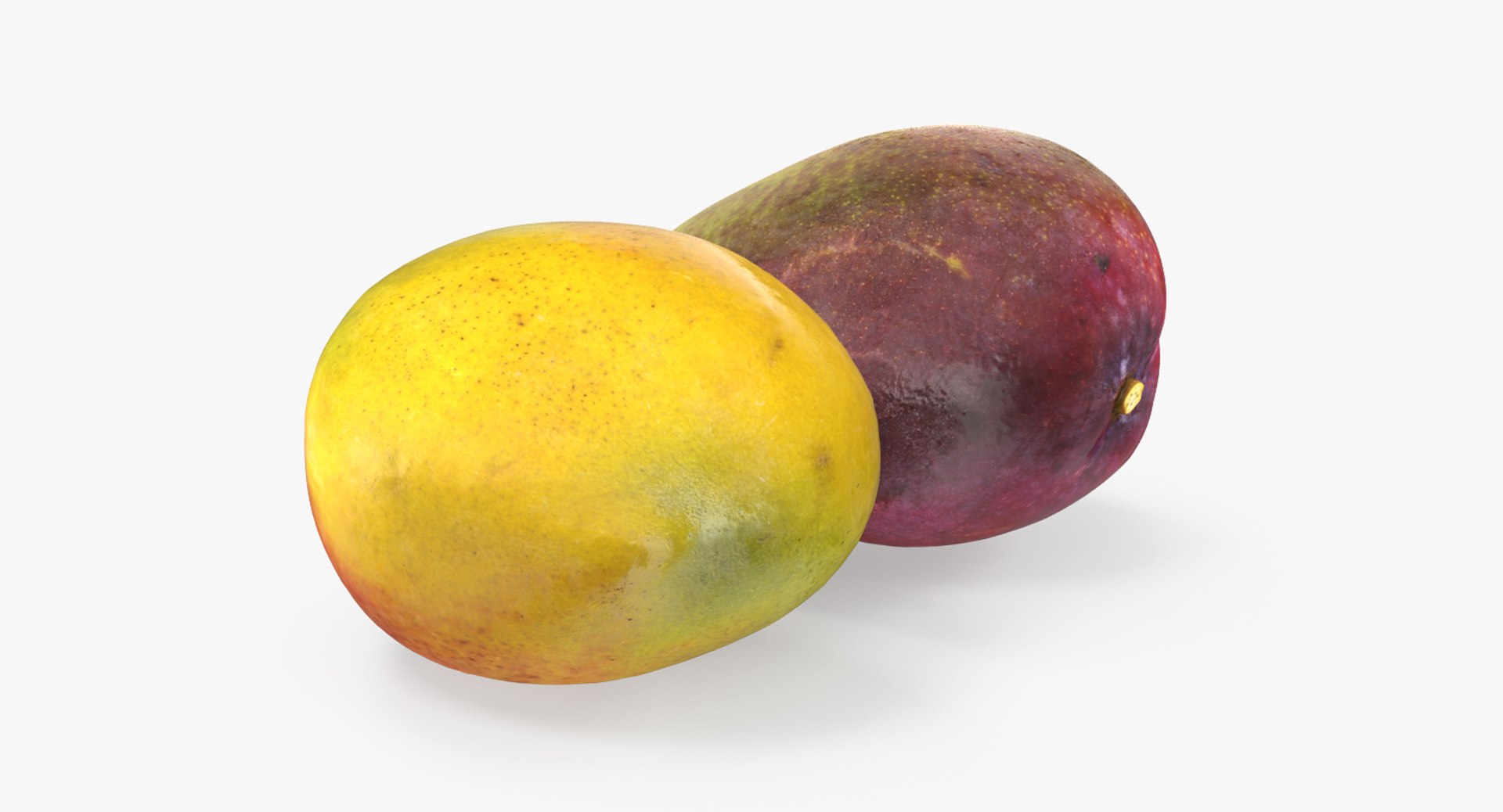 Mango Fruits Set 3D Model - TurboSquid 1157664