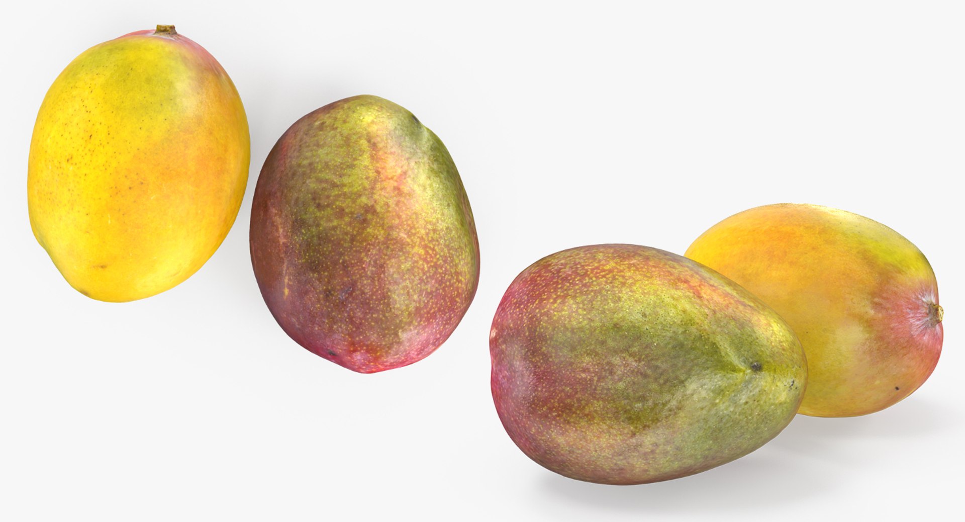 Mango Fruits Set 3D Model - TurboSquid 1157664