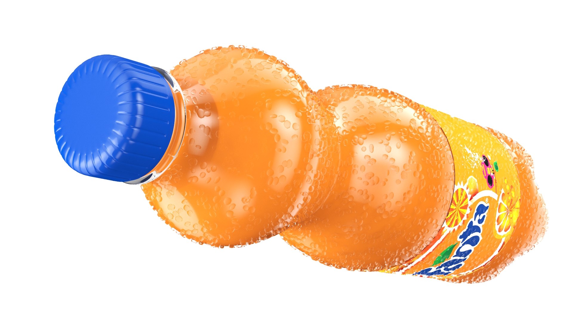 Fanta Plastic Bottle 3D Model - TurboSquid 1755351