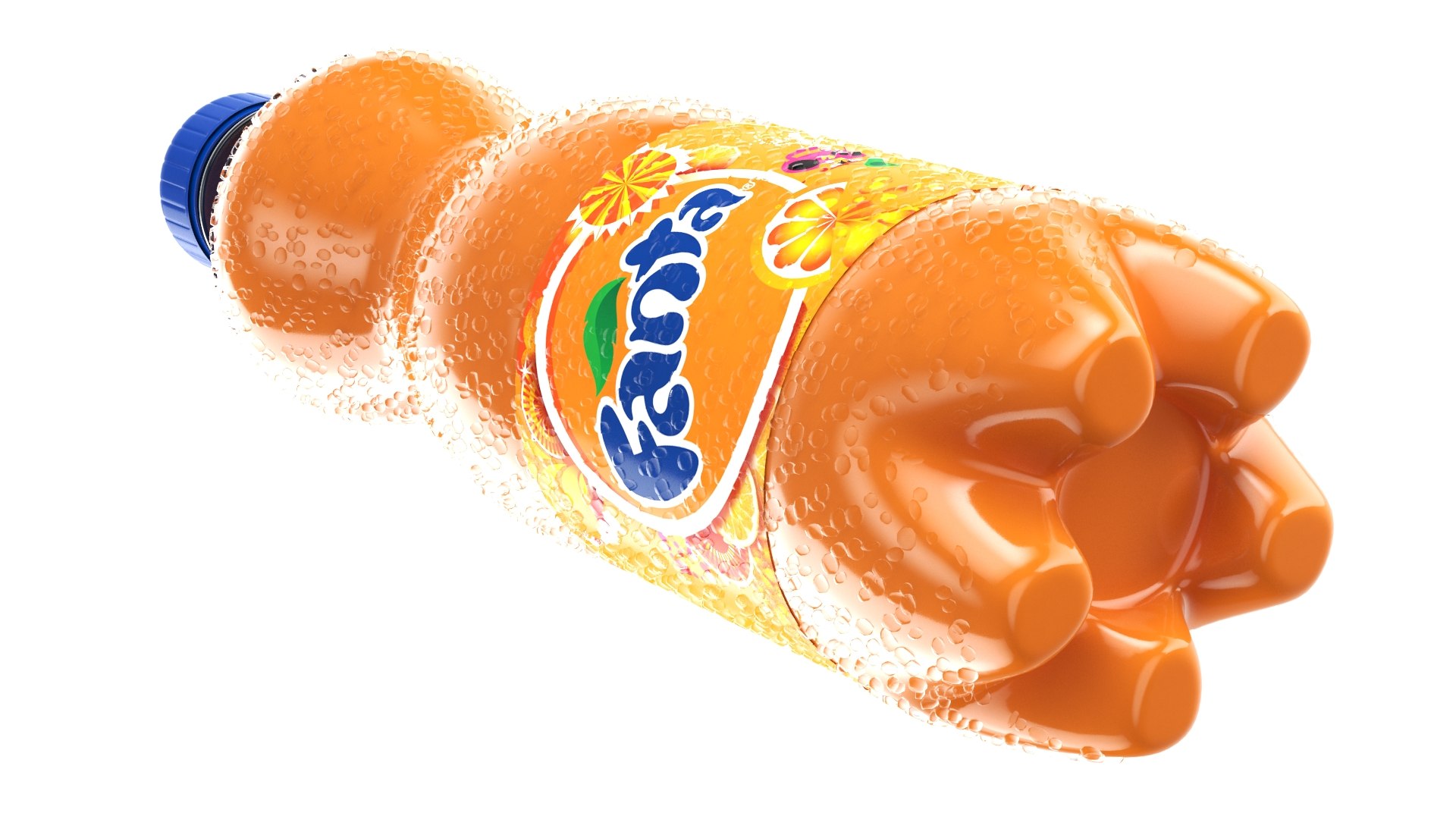 Fanta Plastic Bottle 3D Model - TurboSquid 1755351