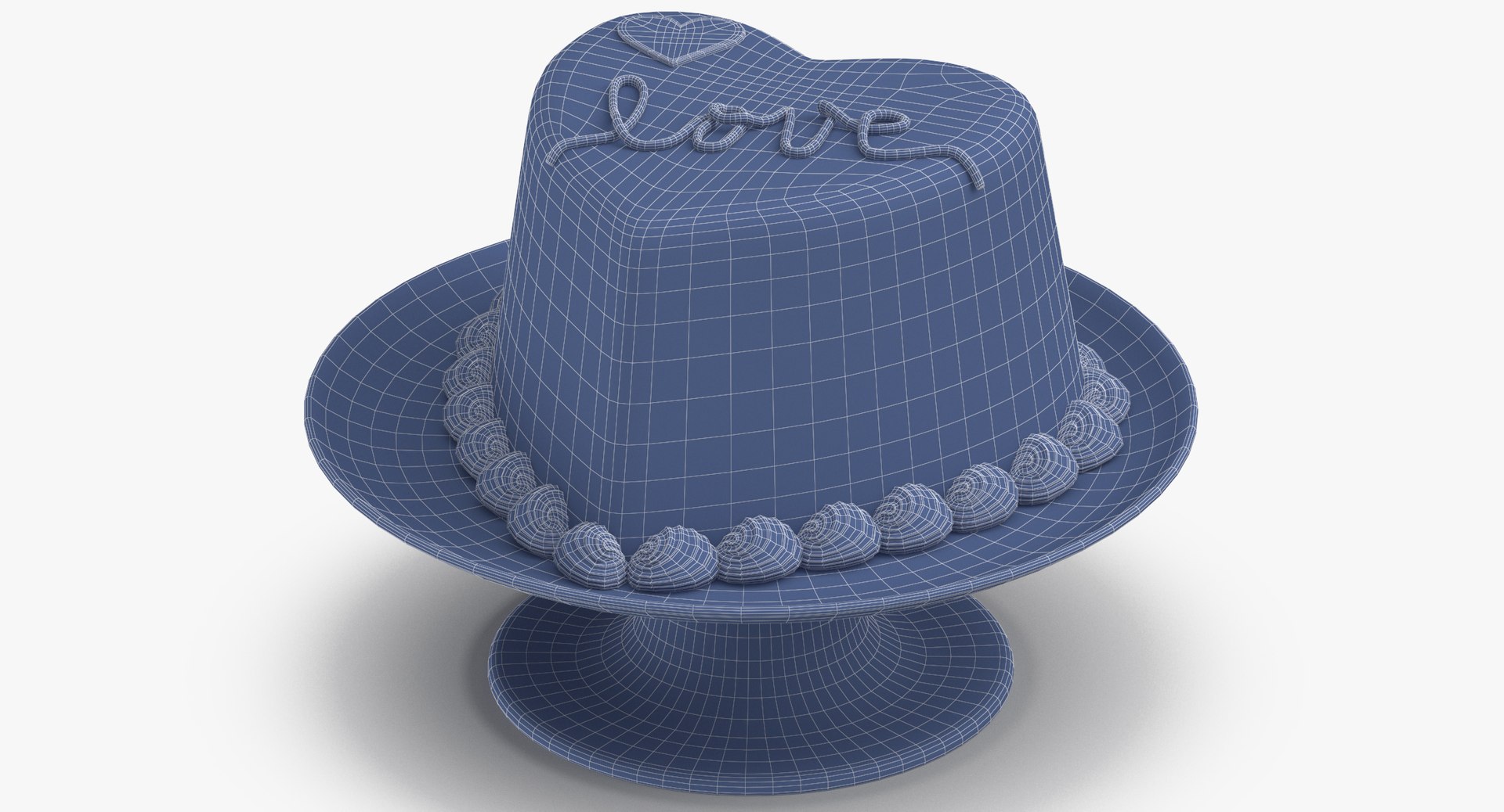 Heart Shaped Cake 02 3D Model - TurboSquid 1346279