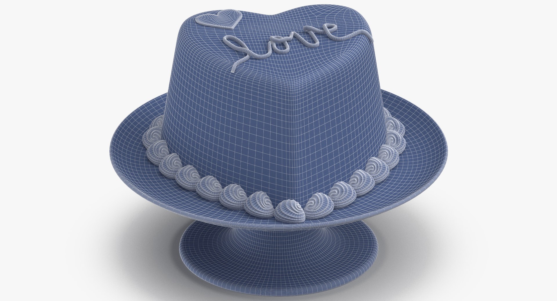 Heart Shaped Cake 02 3D Model - TurboSquid 1346279