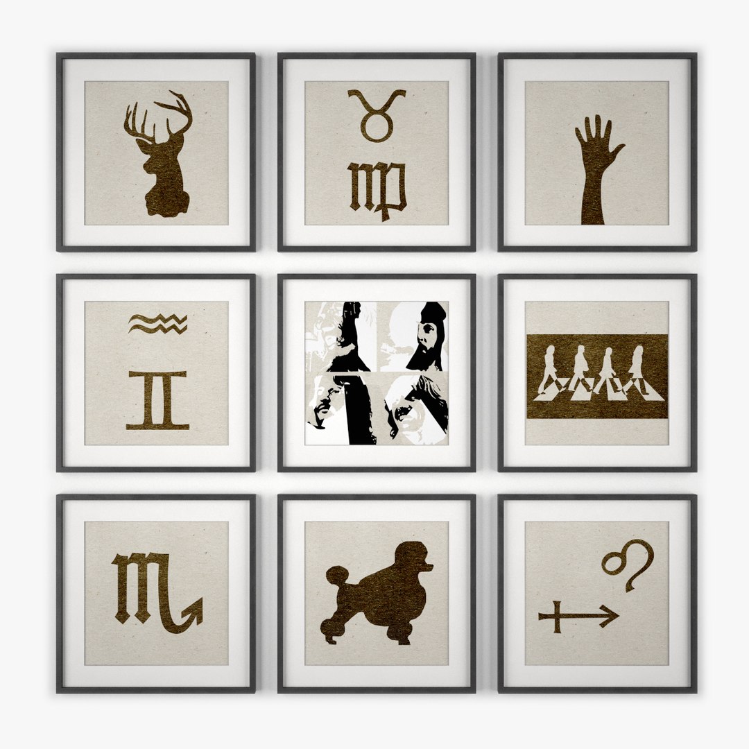 Graphic Photo Wall 3ds