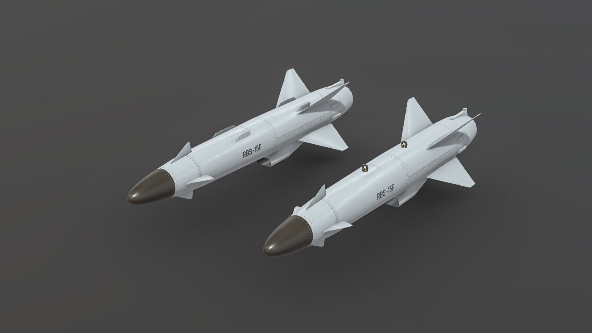 3D Swedish RBS-15F Anti-Ship Missile - TurboSquid 1753260