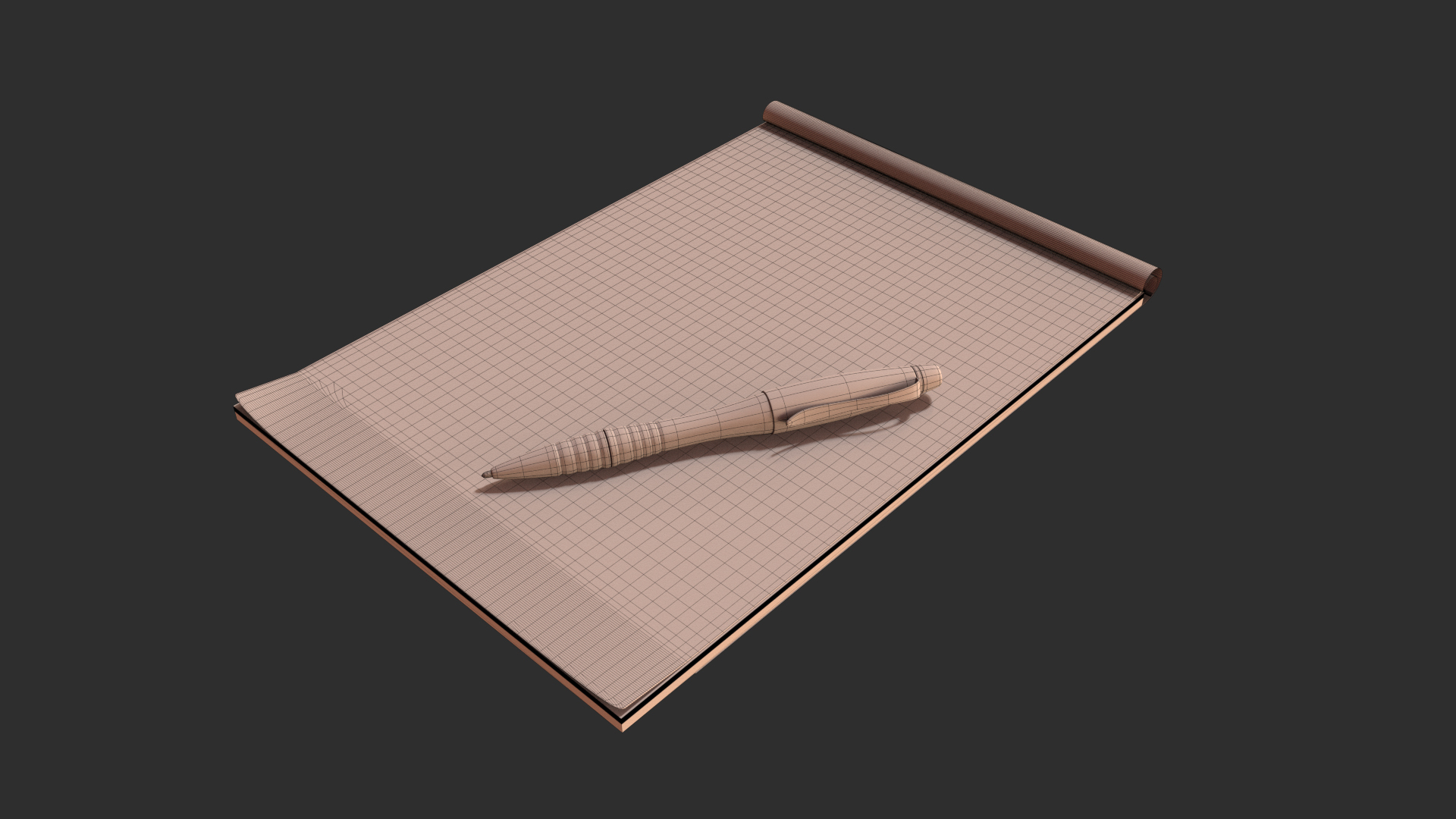 Notepad note pen 3D - TurboSquid 1684578