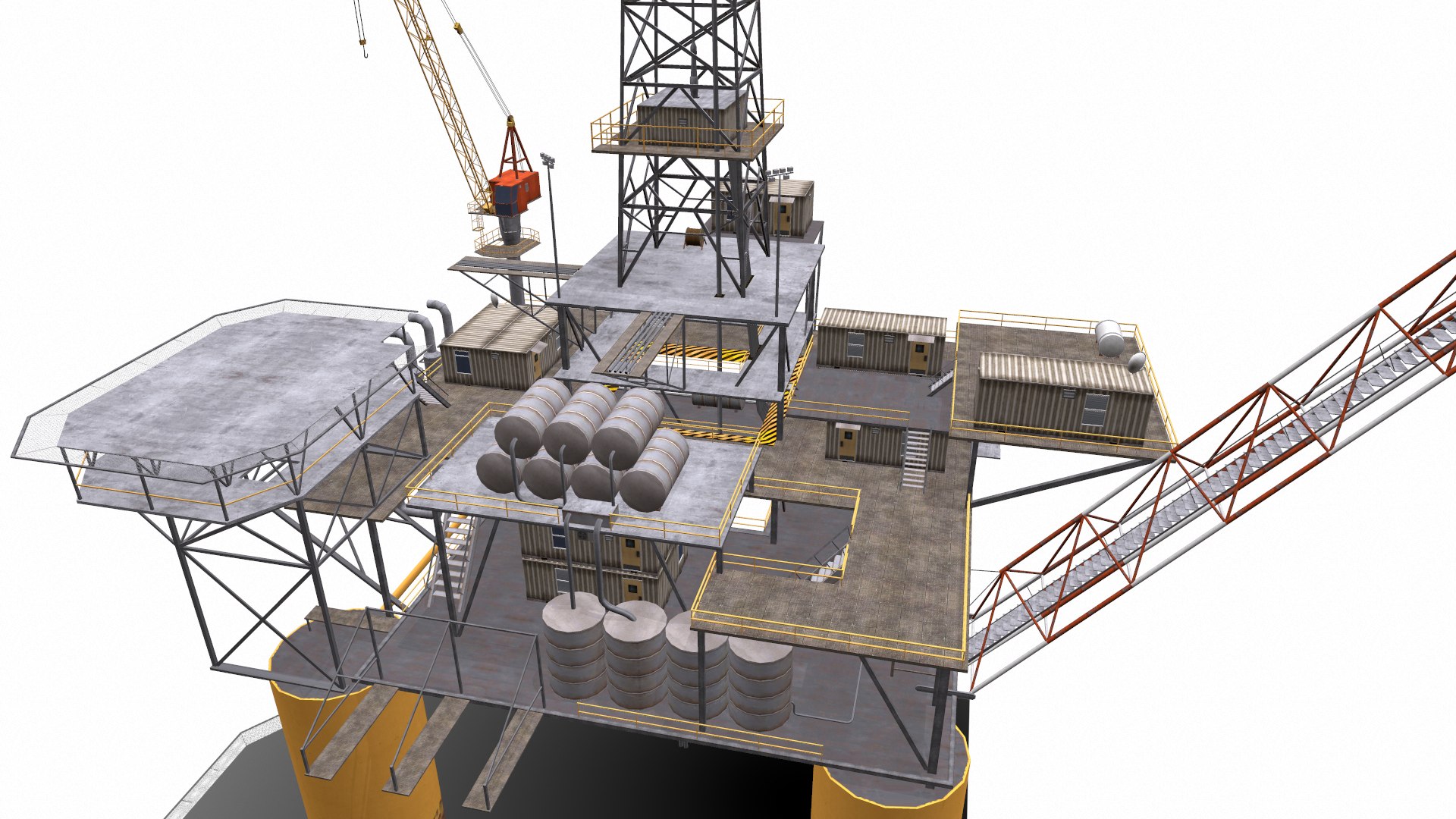 3D Model Oil Rig - TurboSquid 1597762