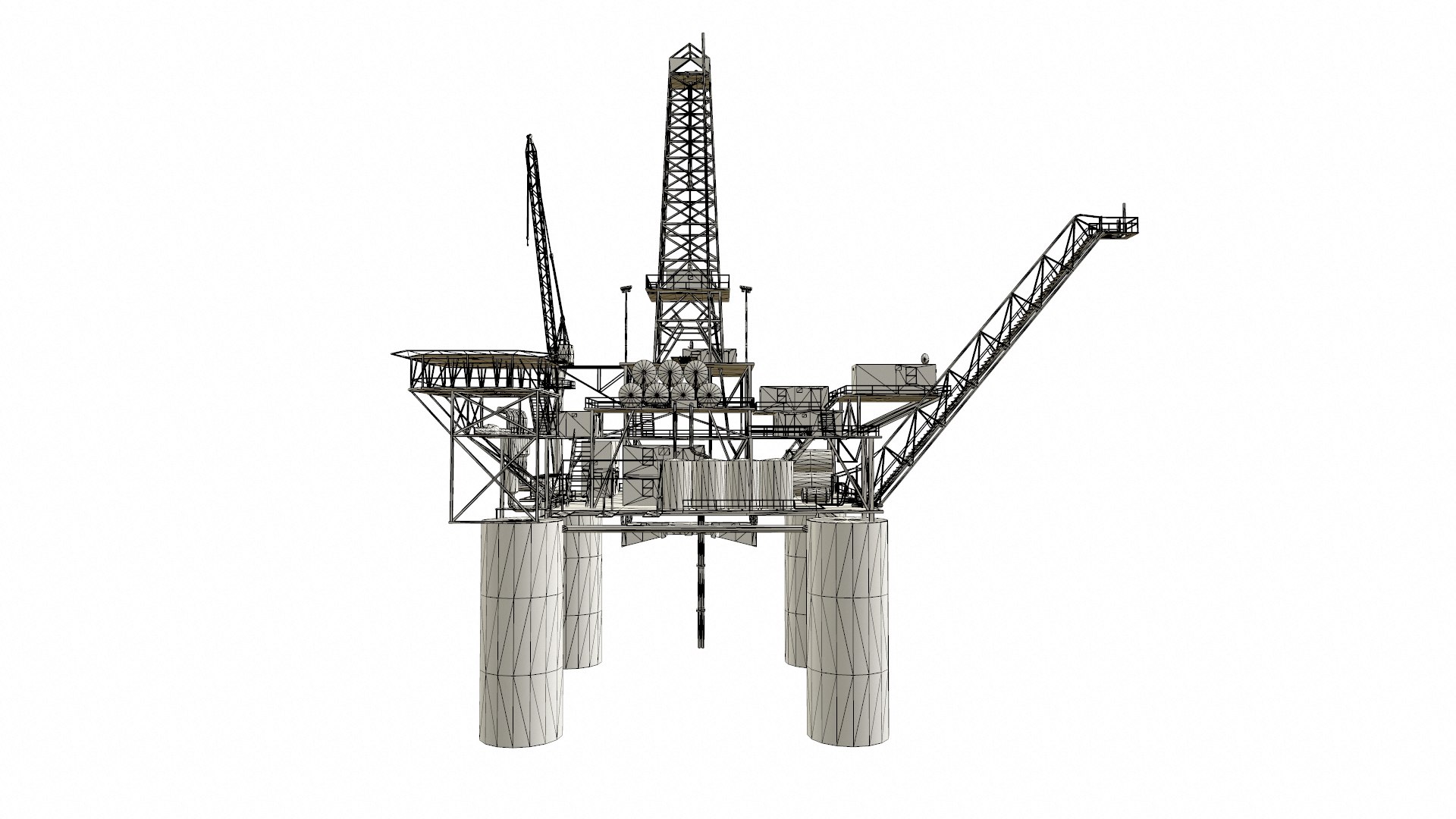 3D Model Oil Rig - TurboSquid 1597762