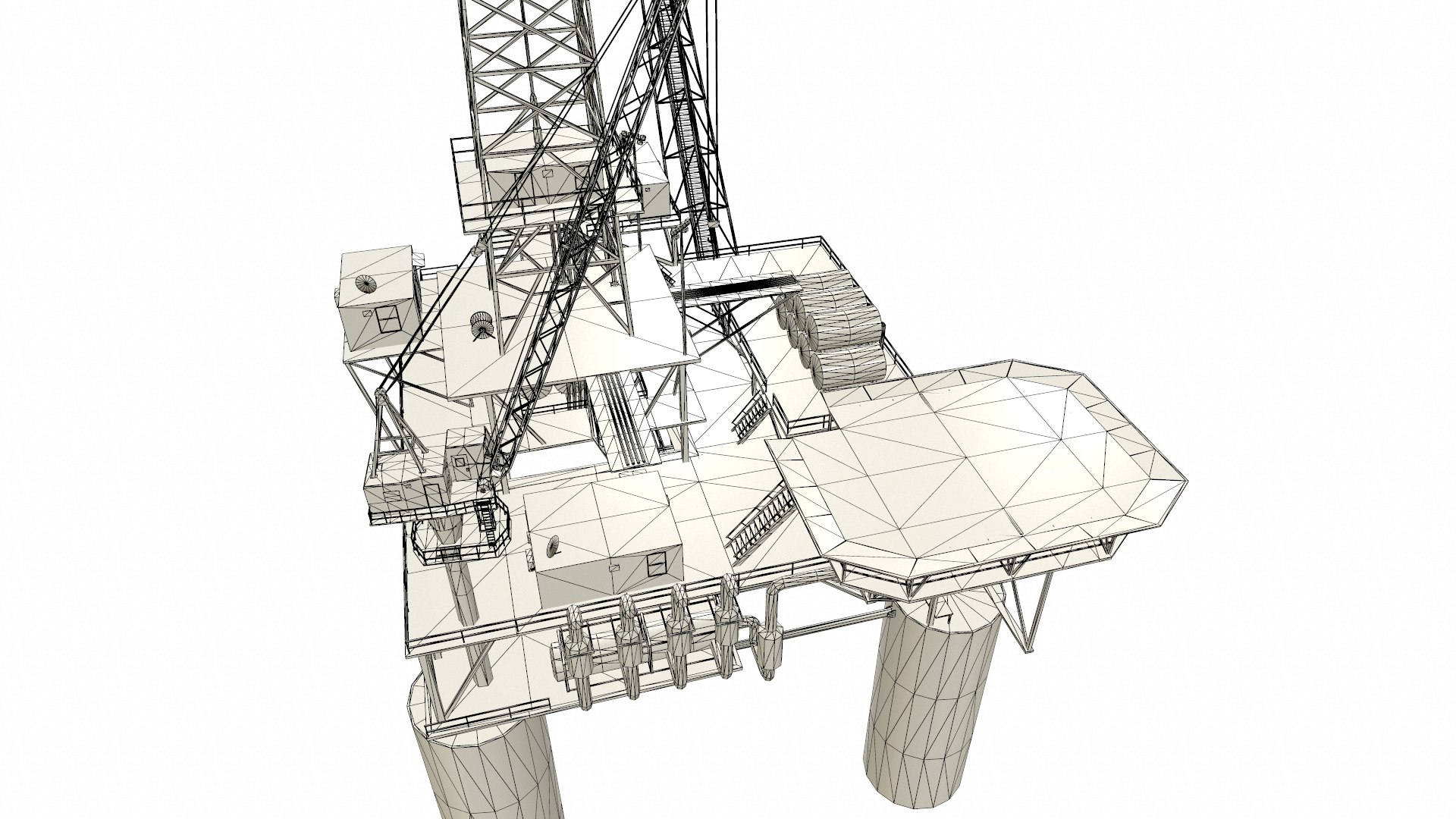 3D Model Oil Rig - TurboSquid 1597762