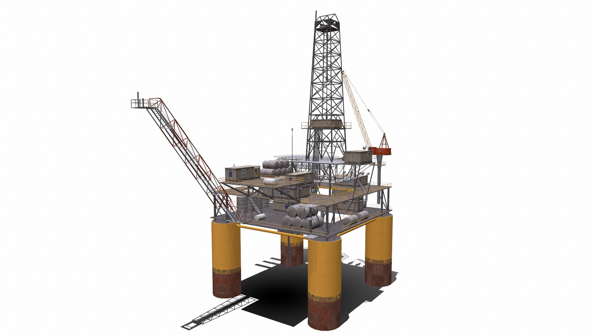 3D Model Oil Rig - TurboSquid 1597762