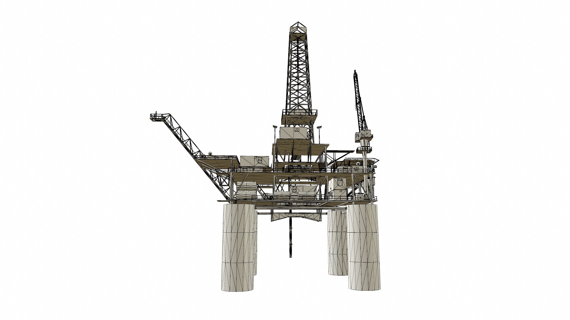3D Model Oil Rig - TurboSquid 1597762